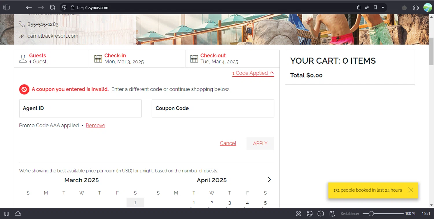 Camelback Resort Promo Codes (1 Verified) - w/Code Mar 2025
