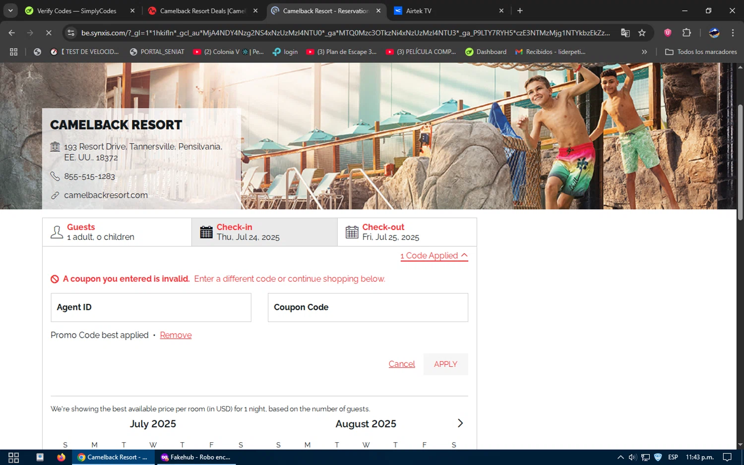 Camelback Resort Promo Codes - 15% Off Sep 2025