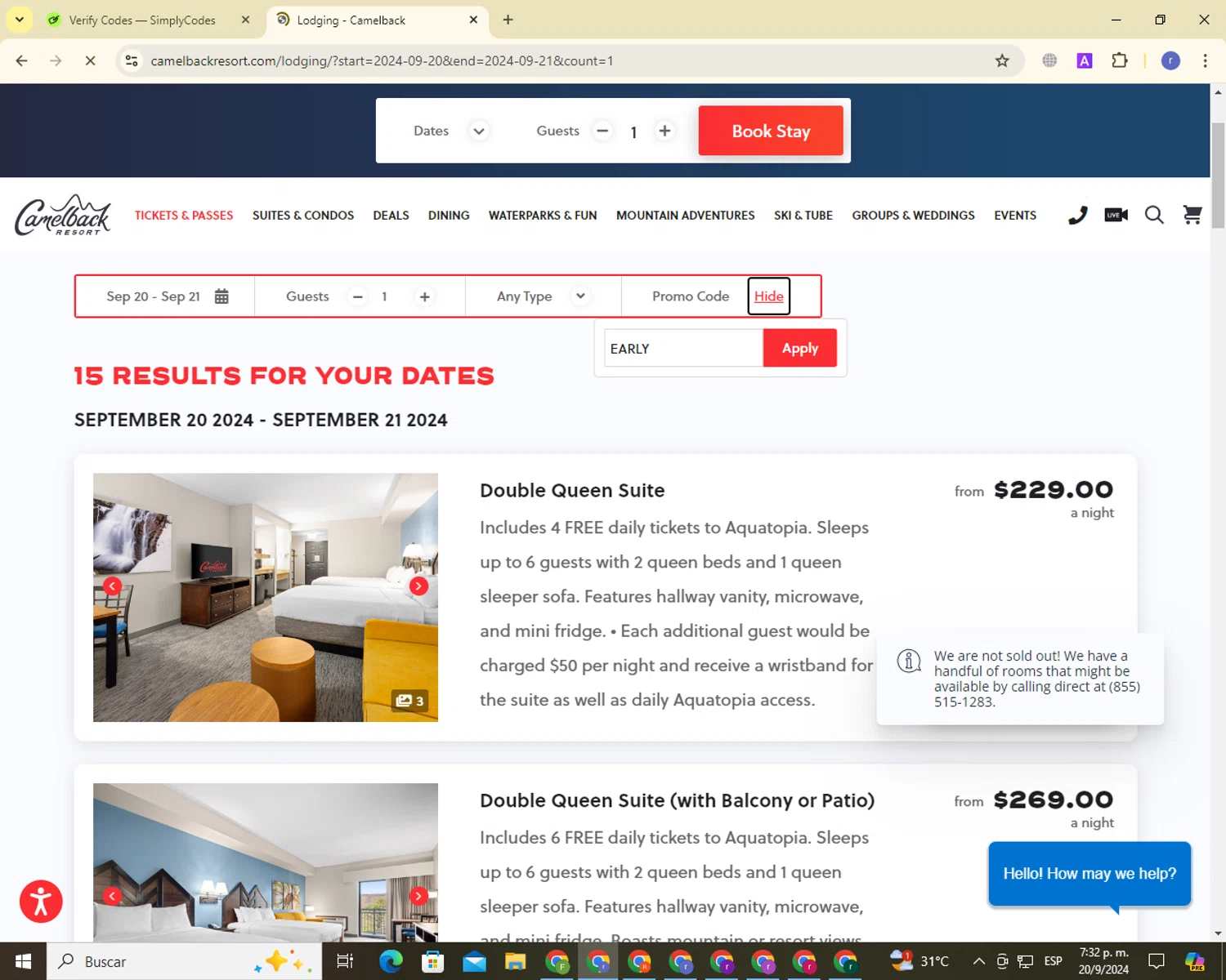 Camelback Resort Promo Codes - 30% Off | September 2024