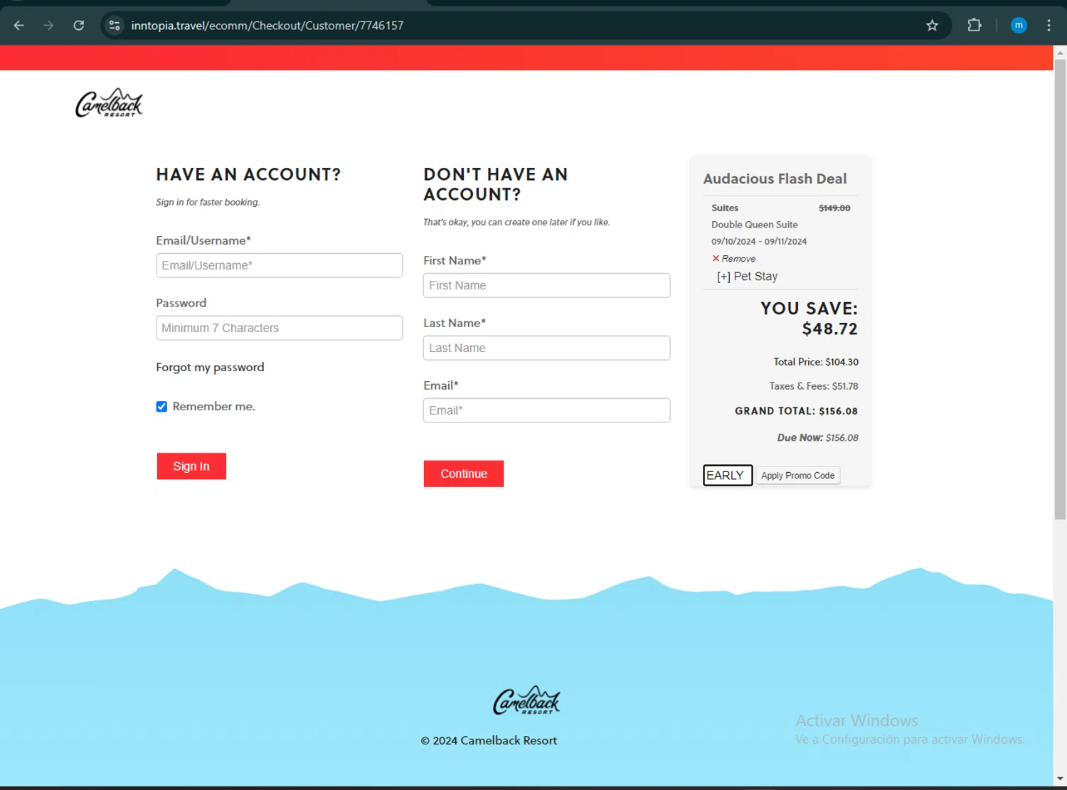 Camelback Resort Promo Codes - 30% Off | September 2024