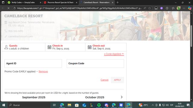 Camelback Resort Promo Codes - 15% Off Sep 2025