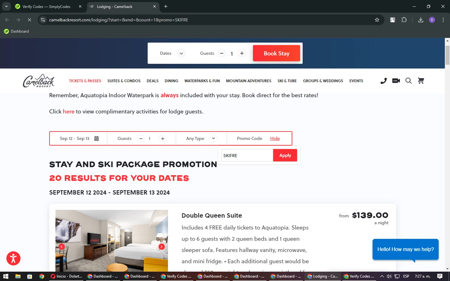 Camelback Resort Promo Codes - 30% Off | September 2024