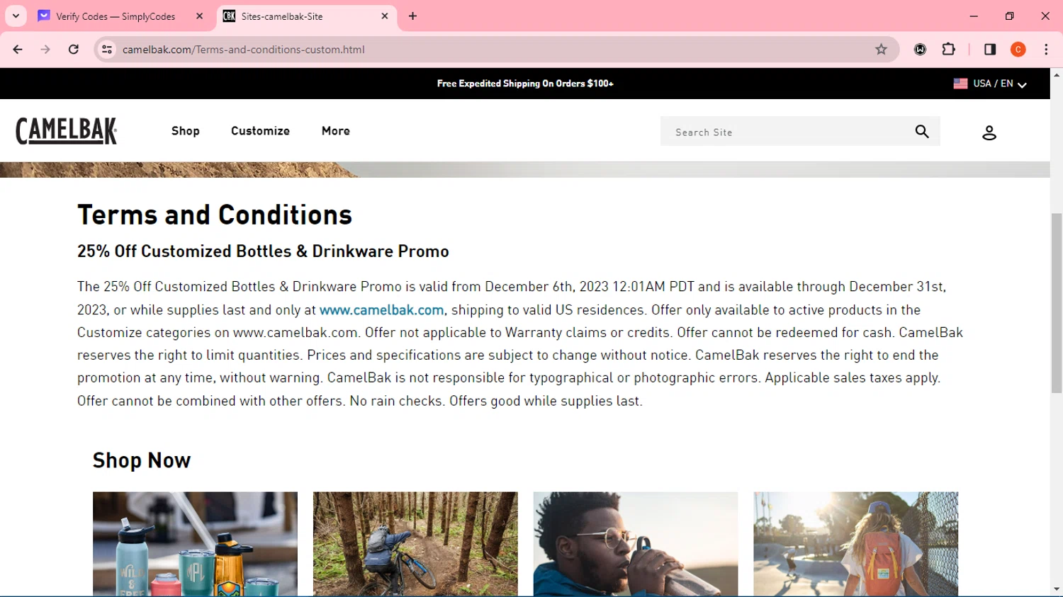 Camelbak Promo Codes - 50% Off Coupons in August 2024 | SimplyCodes