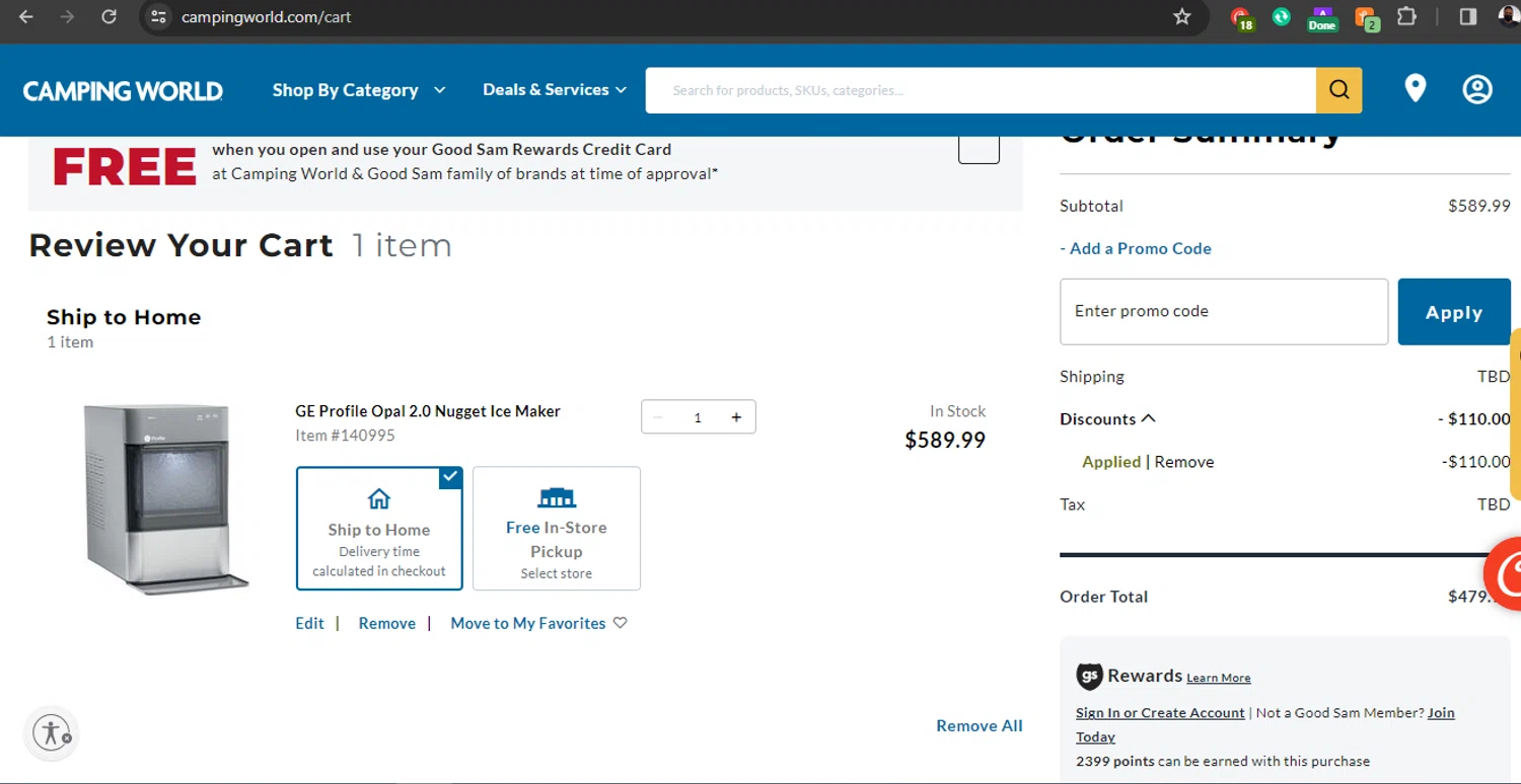 Camping World Promo Codes - 5% Off | January 2025