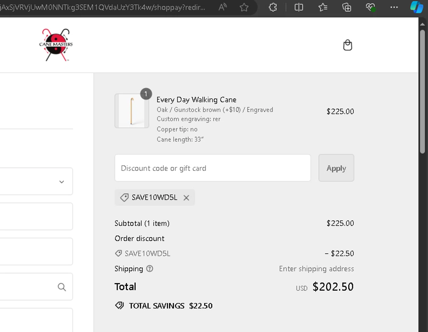 Cane Masters Coupons - $15 Off | November 2024
