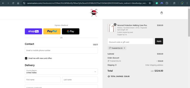 Cane Masters Discount Codes (7 Verified) - 10% Off Feb 2025