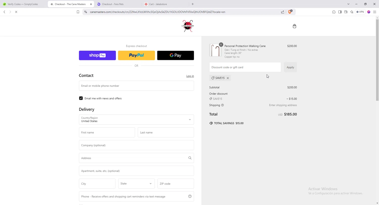 Cane Masters Discount Codes - 10% Off | January 2025