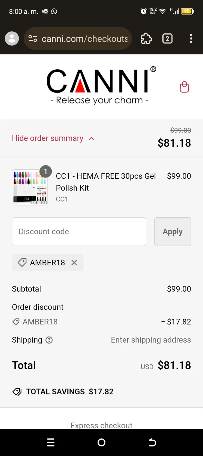 CANNI Discount Codes - $50 Off | October 2024