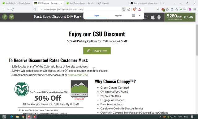 Canopy Airport Parking Coupons - 20% Off | November 2024