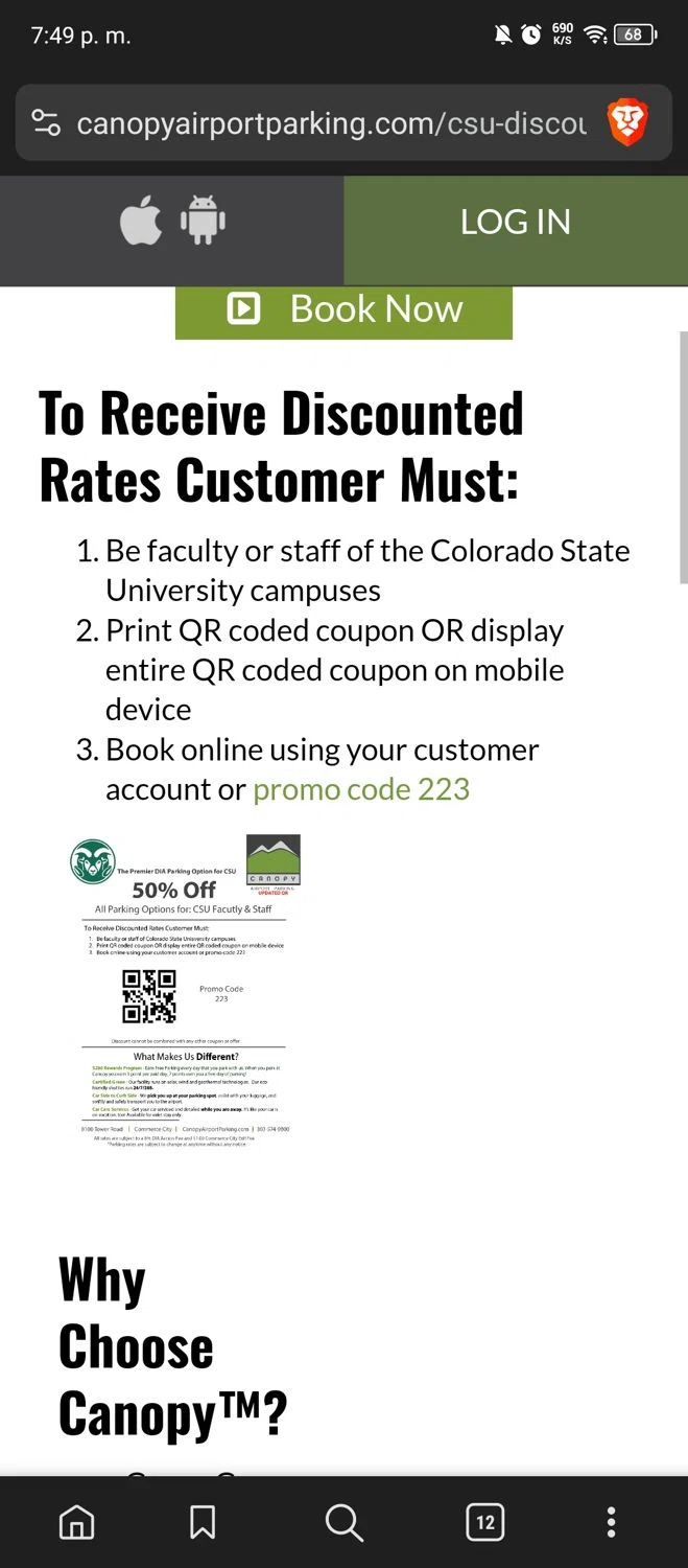 Canopy Airport Parking Coupons - 50% Off Promo Codes in August 2024 ...