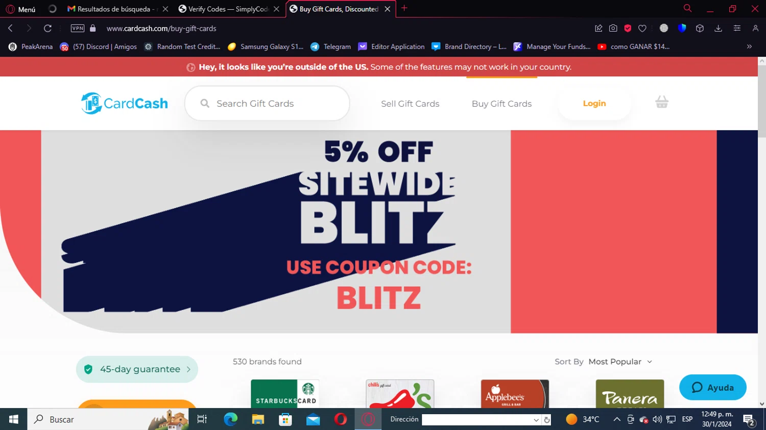 Card Cash Coupons - 5% Off | September 2024