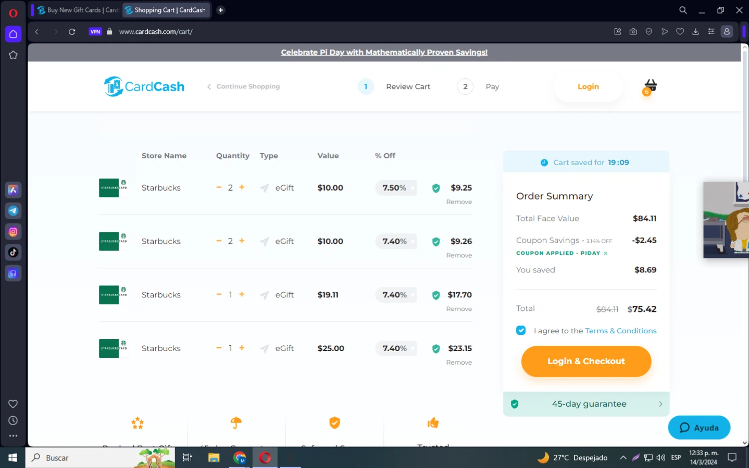 Card Cash Coupons - $3 Off | December 2024