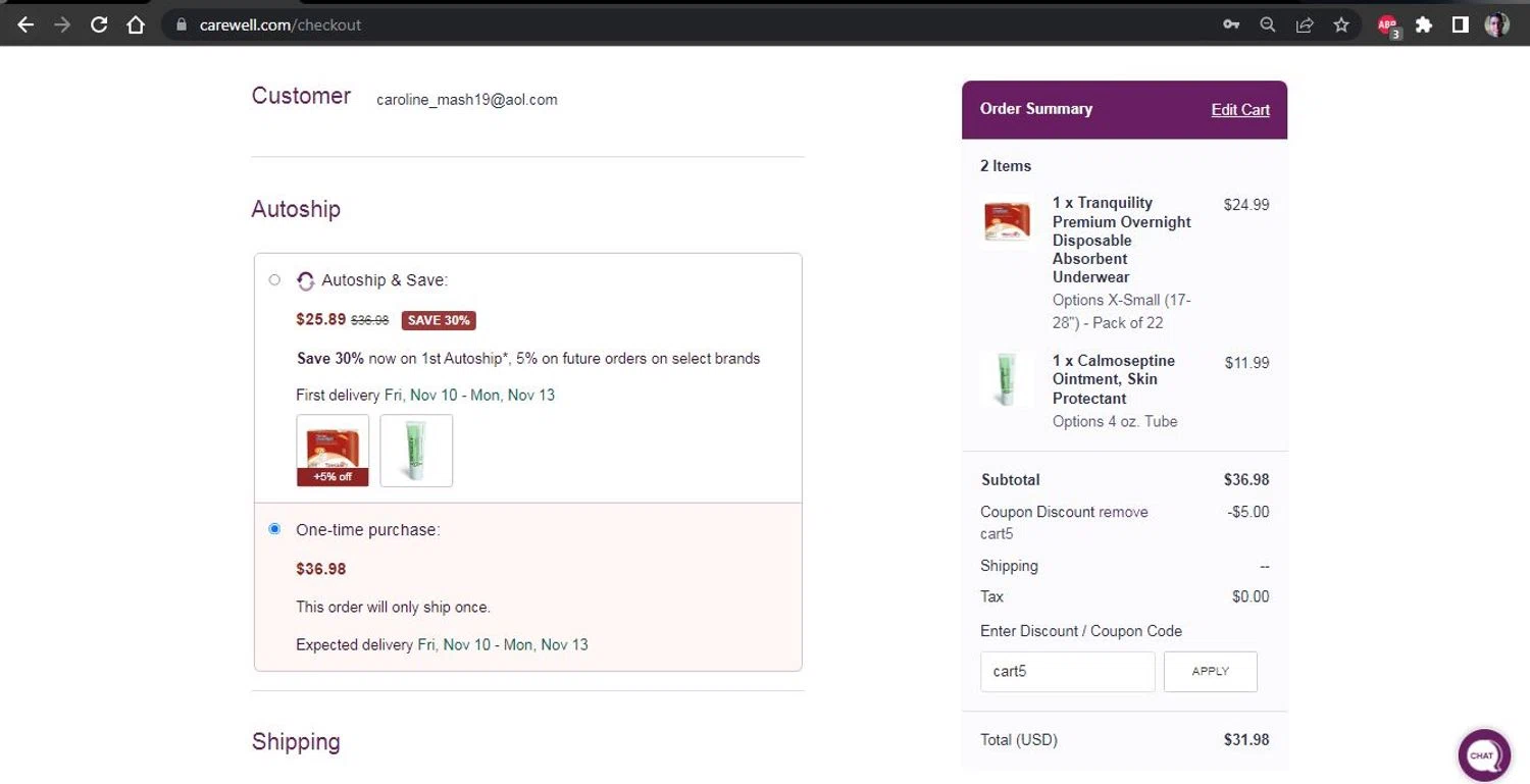 Carewell Coupons - $10 Off | January 2025