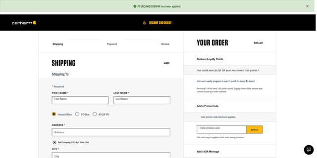 Carhartt Promo Codes - 25% Off | October 2024