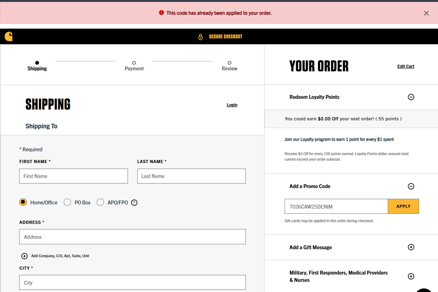 Carhartt Promo Codes (8 Verified) - 25% Off w/Code Mar 2025
