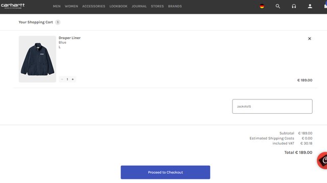 Carhartt WIP Promo Codes - 10% Off Coupons Aug 2025