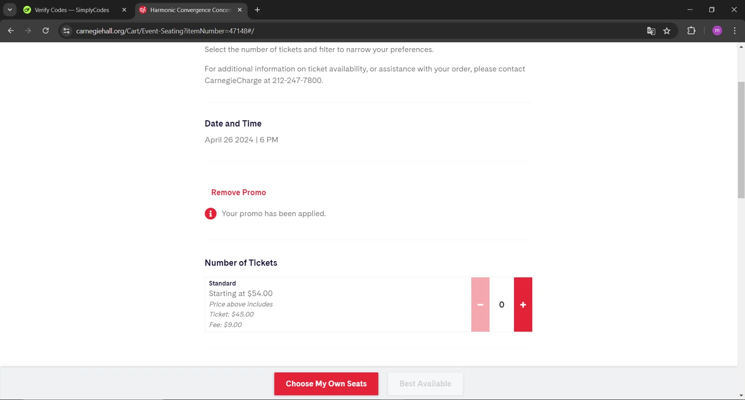 Carnegie Hall Promo Codes - 10% Off | October 2024