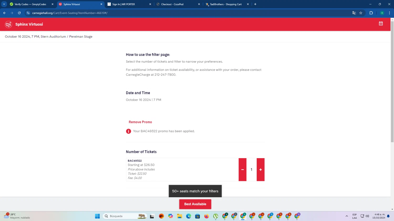 Carnegie Hall Promo Codes & Black Friday 2024 Deals - 10% Off