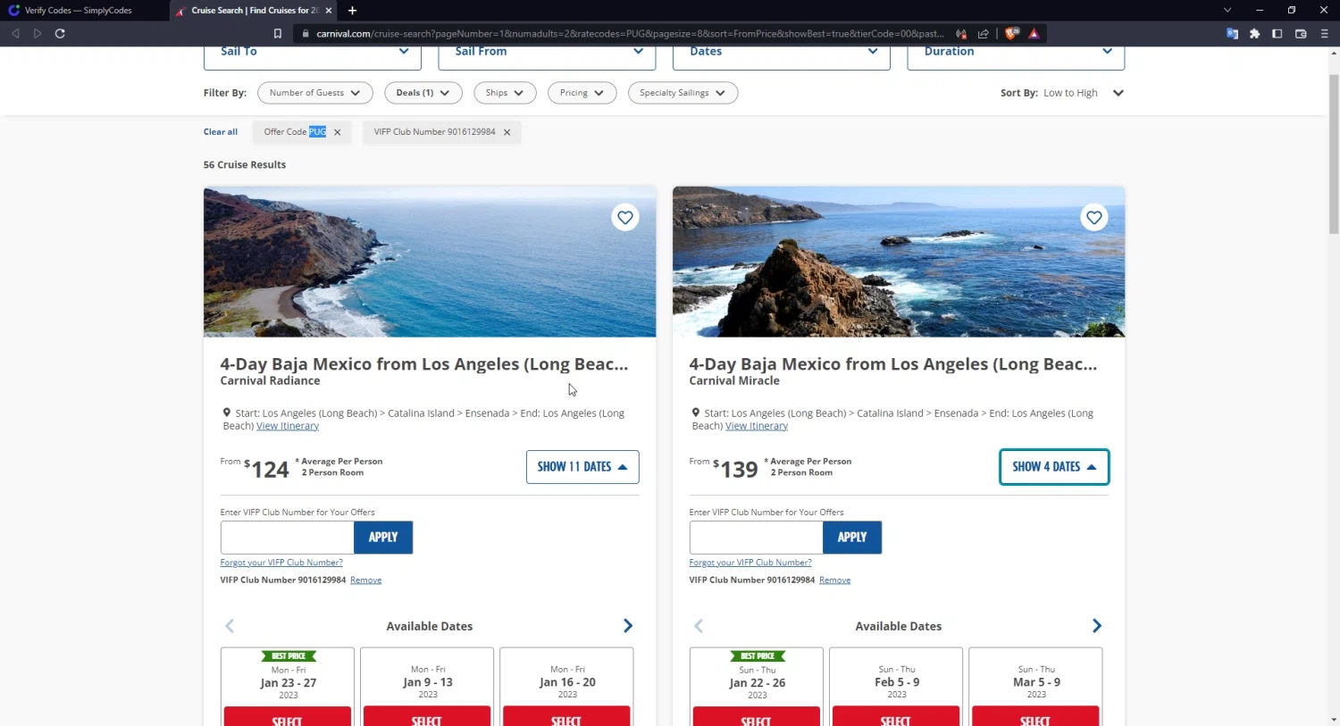 Carnival Cruise Lines Promo Codes - $50 Off | January 2025