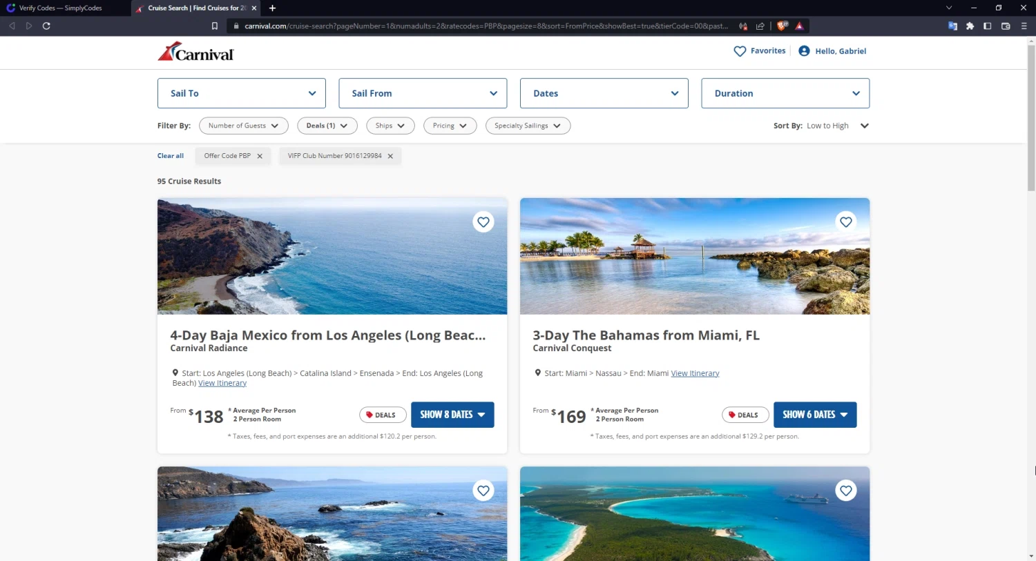 Carnival Cruise Lines Promo Codes - $969 Off | November 2024