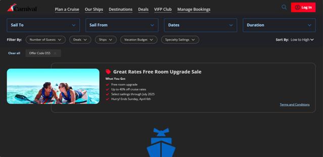 Carnival Cruise Lines Promo Codes - 40% Off Oct 2025