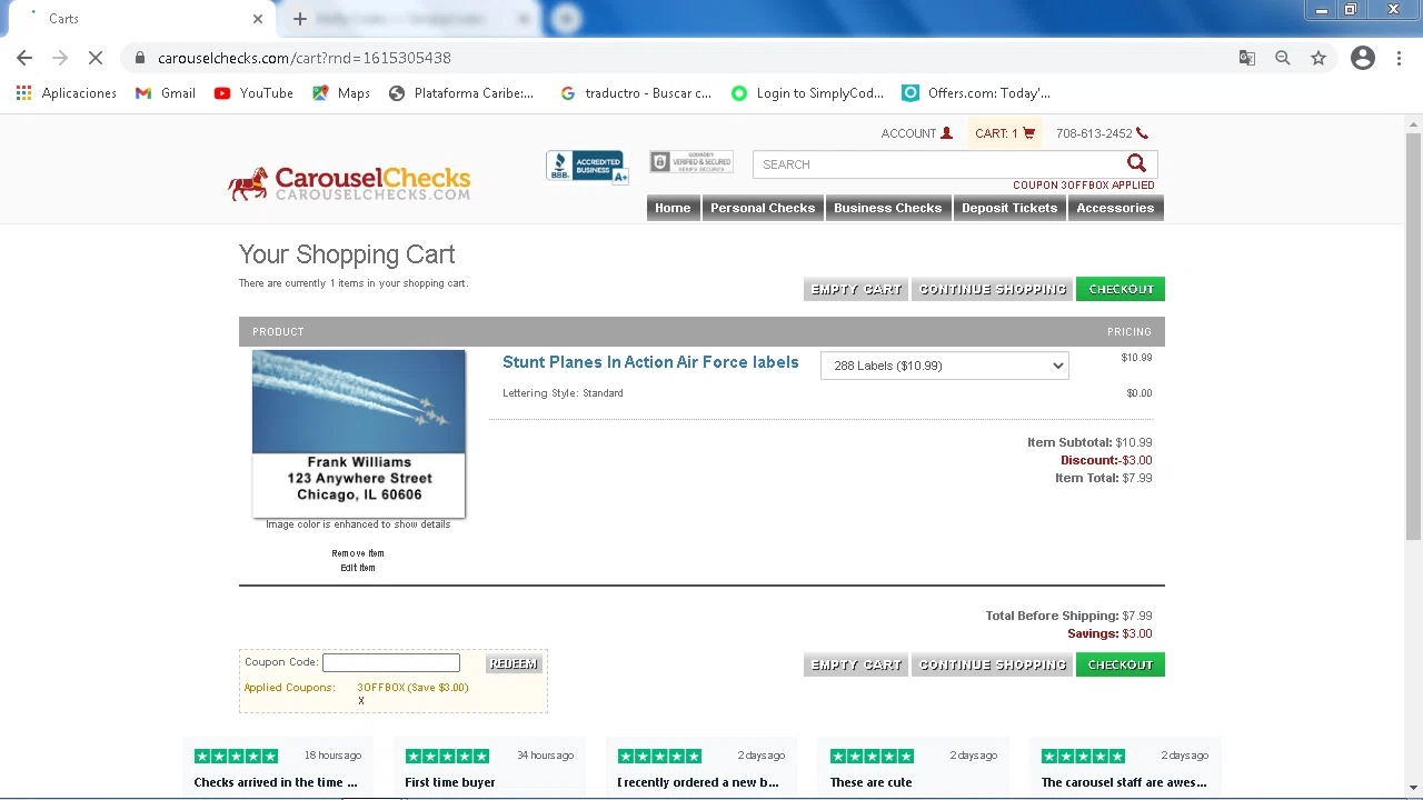 Carousel Checks Coupon Codes & Cyber Monday 2024 Deals - 15% Off