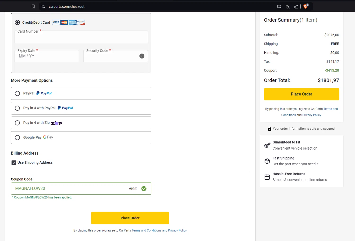 CarParts.com Coupons & Black Friday 2024 Deals - 15% Off
