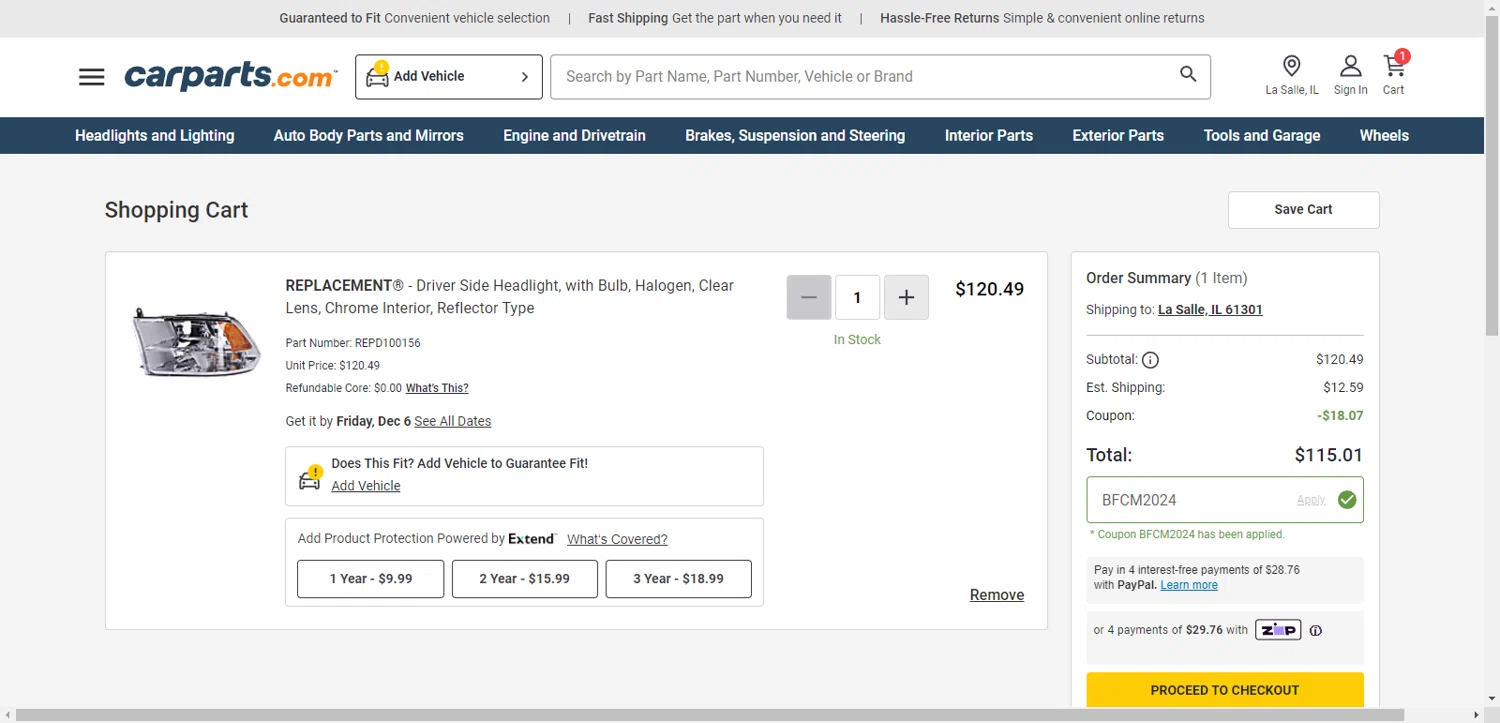 CarParts.com Coupons - 5% Off | January 2025