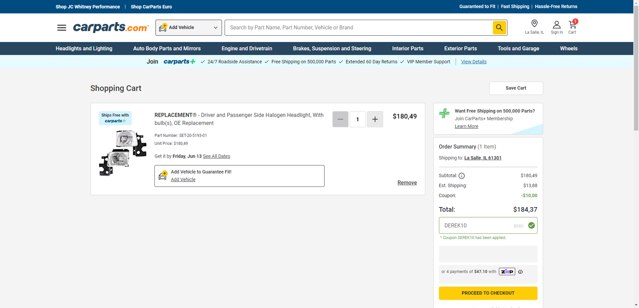 CarParts.com Promo Codes - 10% Off Coupons Jul 2025
