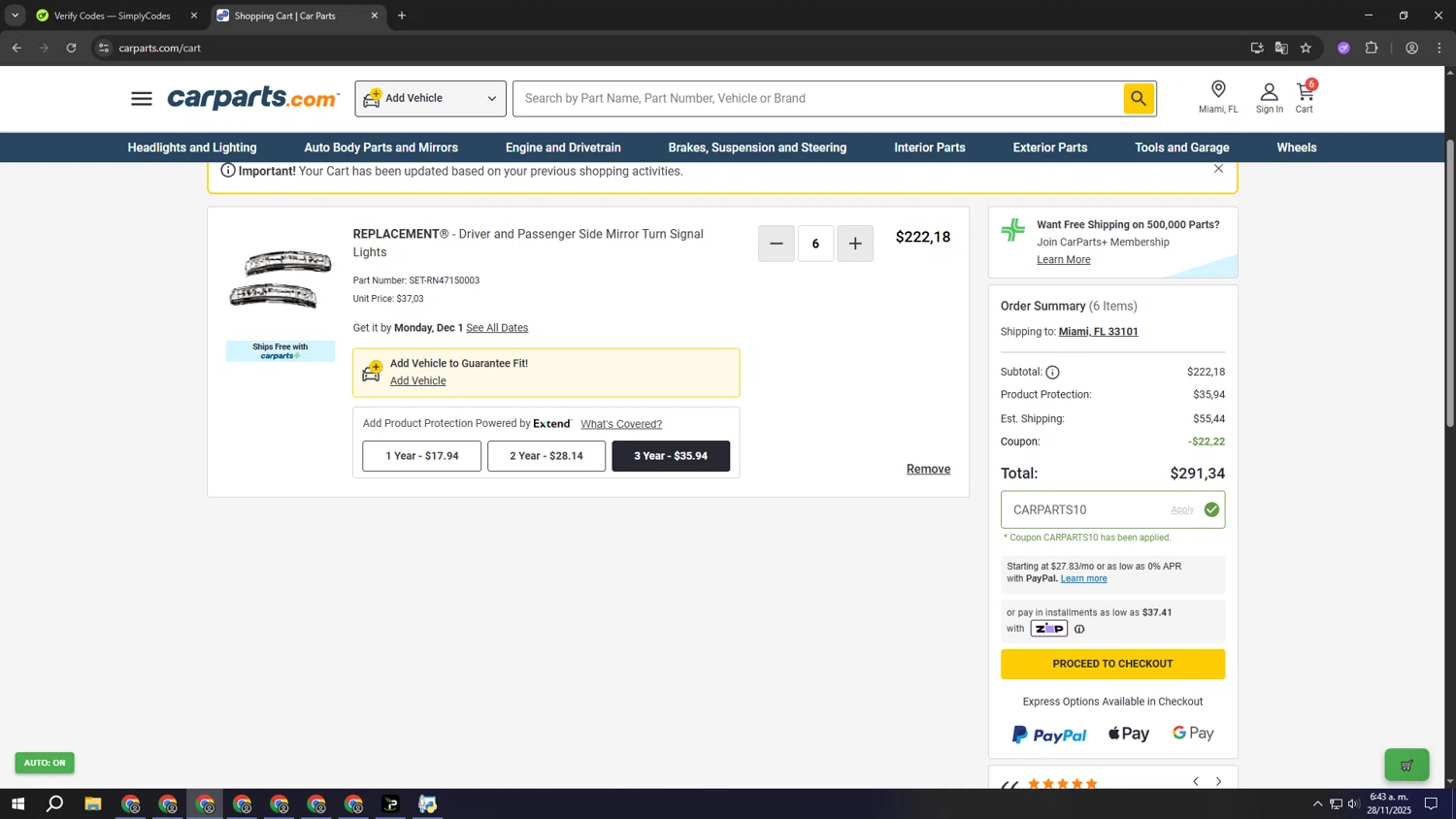 CarParts.com Promo Codes - 10% Off (1 Verified) Dec 2025