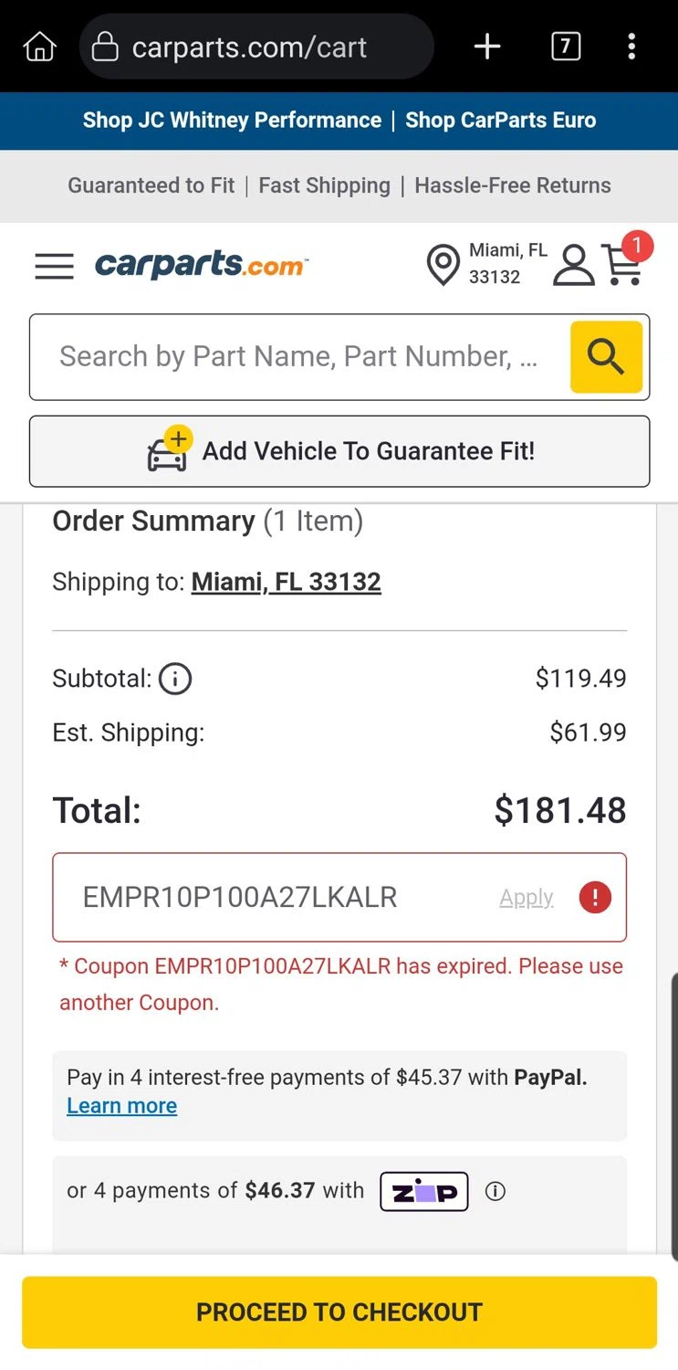 CarParts.com Promo Codes - 10% Off (Verified) Aug 2025