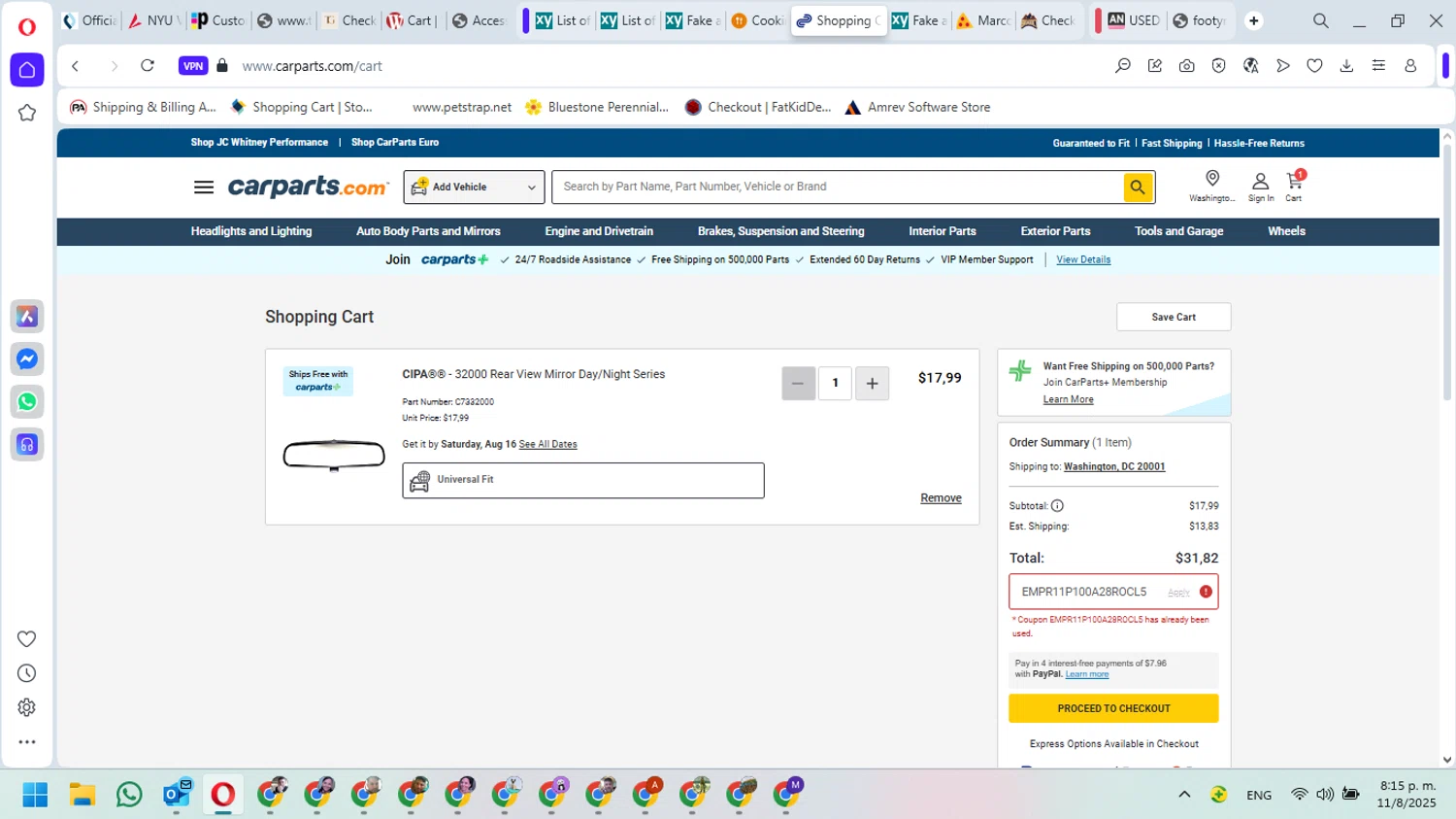 CarParts.com Promo Codes - 10% Off (Verified) Aug 2025