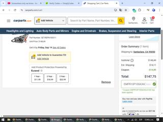 CarParts.com Promo Codes - 10% Off (Verified) Oct 2025