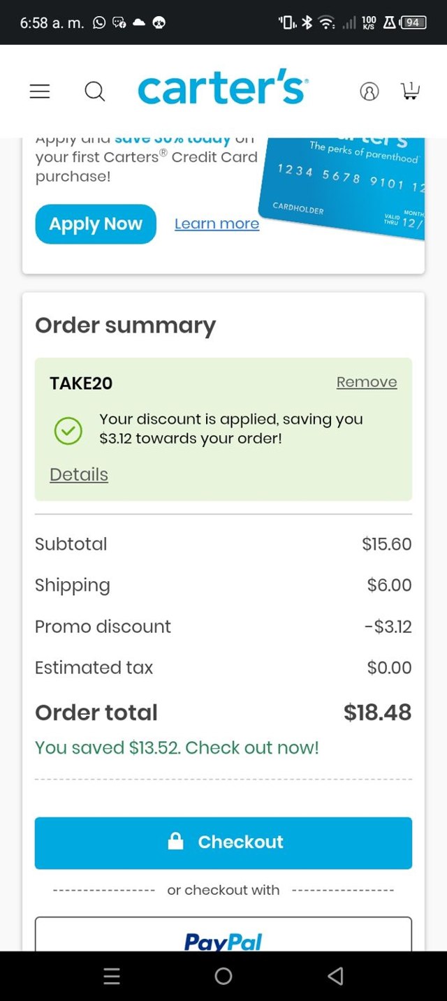 Carter's Promo Codes - 10% Off | October 2024