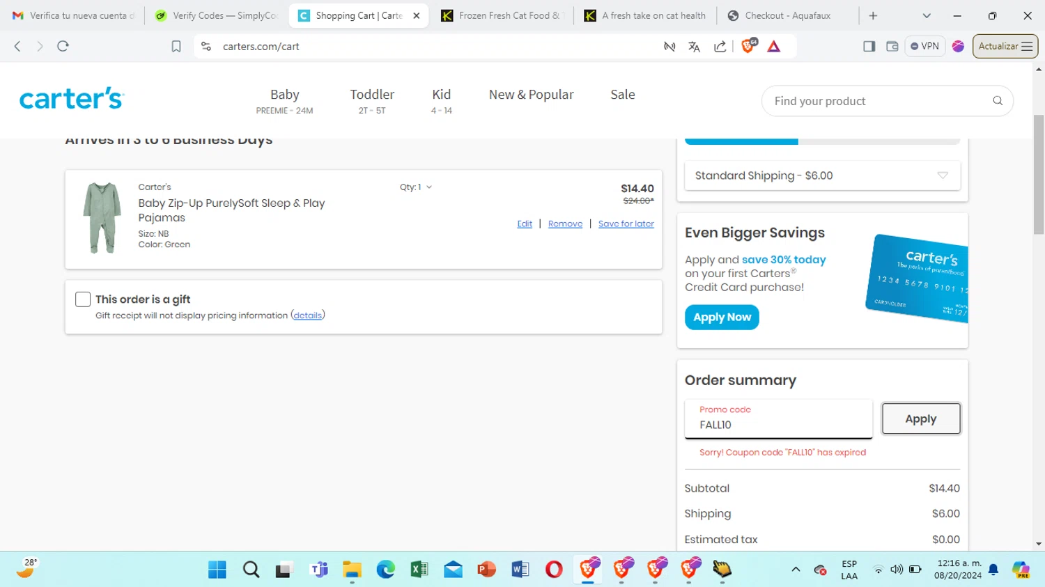 Carter's Promo Codes - 10% Off | September 2024