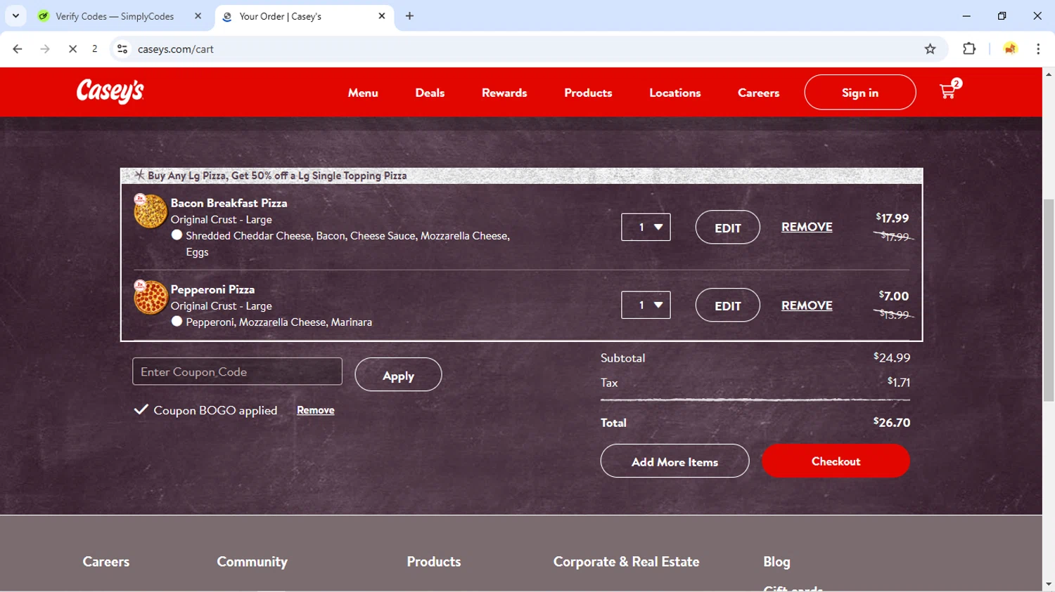 Casey's Coupon Codes (6 Verified) - w/ Code Jan 2025