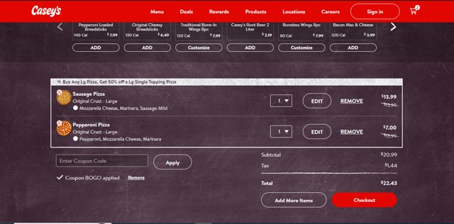 Casey's Coupon Codes (6 Verified) - w/ Code Jan 2025