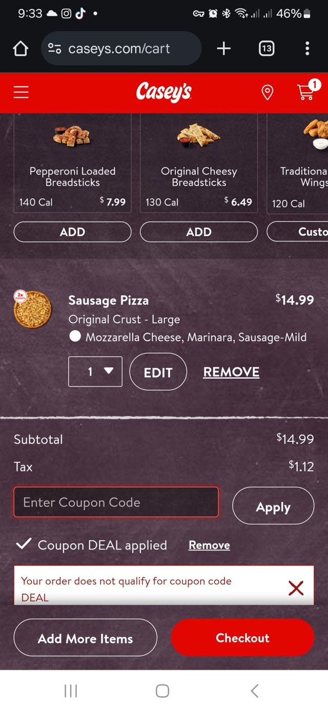 Casey's Coupon Codes (6 Verified) - 20% Off w/Code Apr 2025