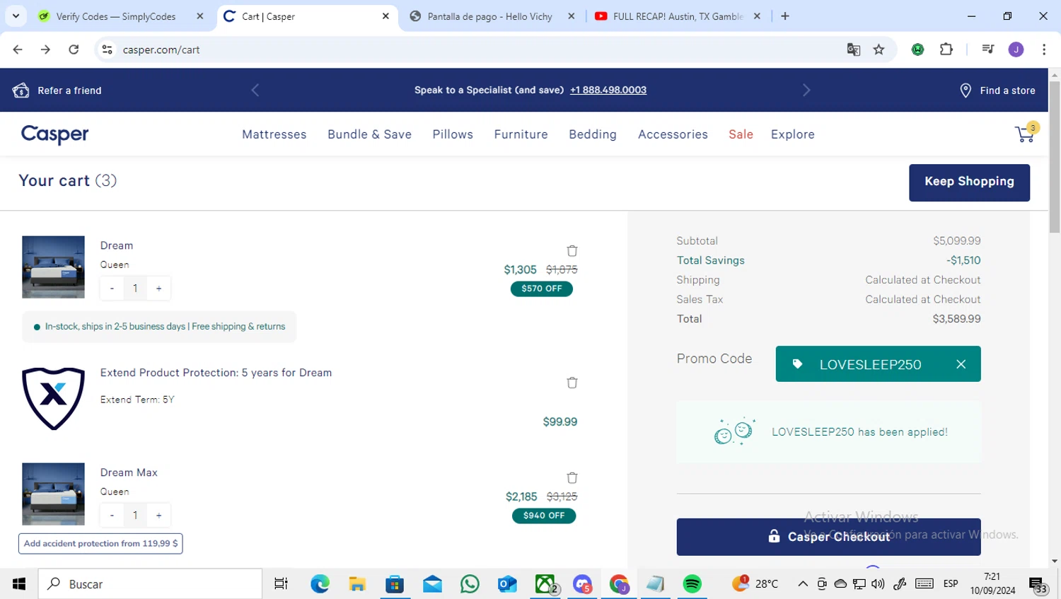 Casper Promo Codes - 25% Off | September 2024