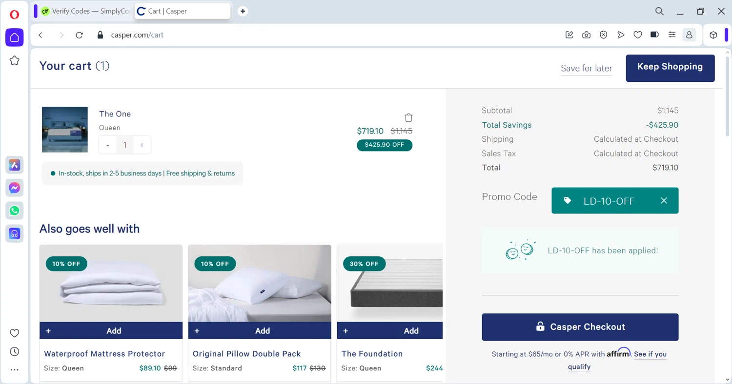 Casper Promo Codes - 25% Off | September 2024