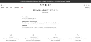 Cettire Promo Codes (1 Verified) - 10% Off Sitewide Jun 2025