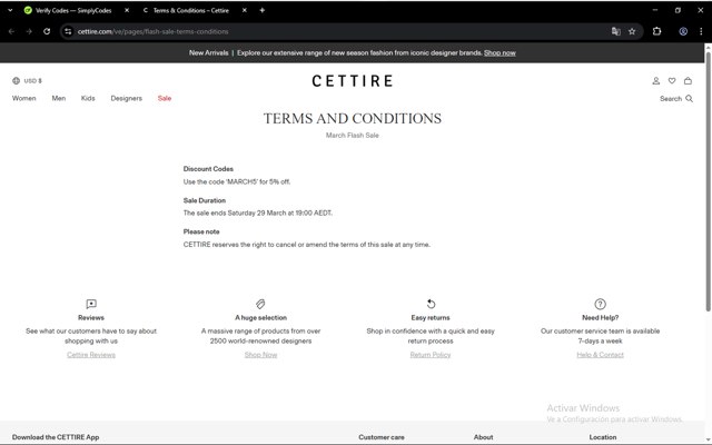 Cettire Promo Codes (1 Verified) - 10% Off Sitewide Jun 2025