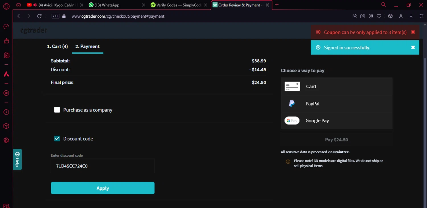 CGTrader Discount Codes - 25% Off Coupons in August 2024 | SimplyCodes