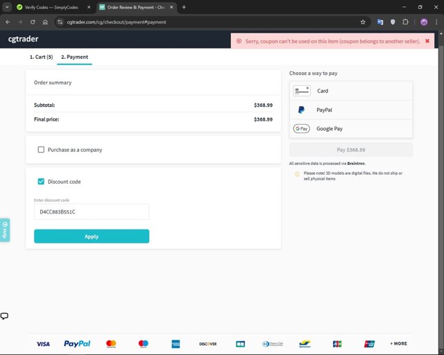 CGTrader Discount Codes (6 Verified) - 35% Off Mar 2025