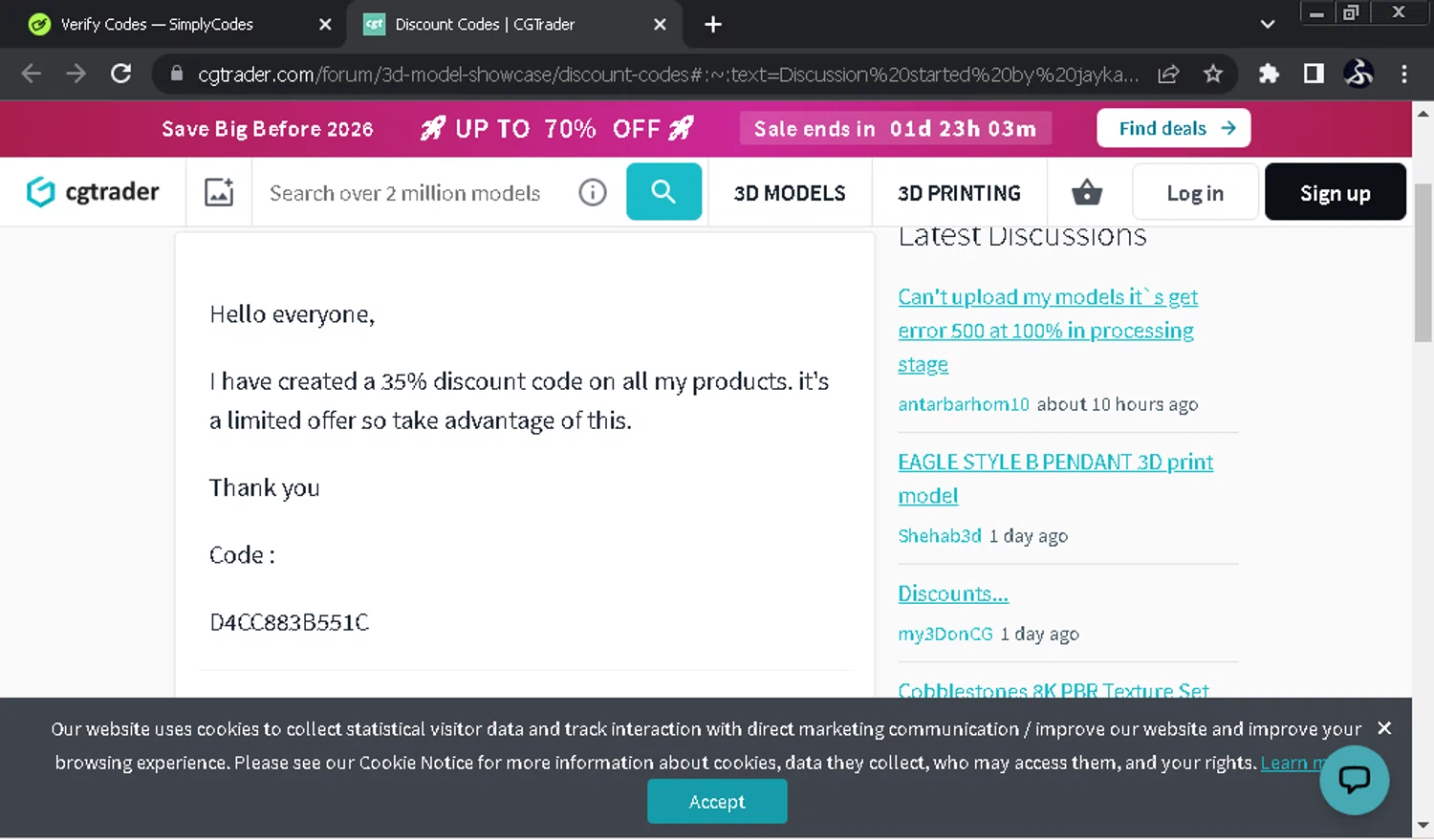 CGTrader Promo Codes - 35% Off (3 Verified) Feb 2026