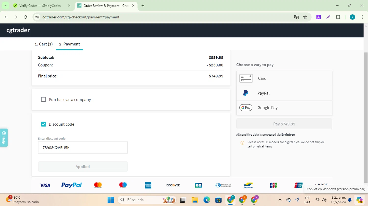 CGTrader Discount Codes - 25% Off Coupons in August 2024 | SimplyCodes