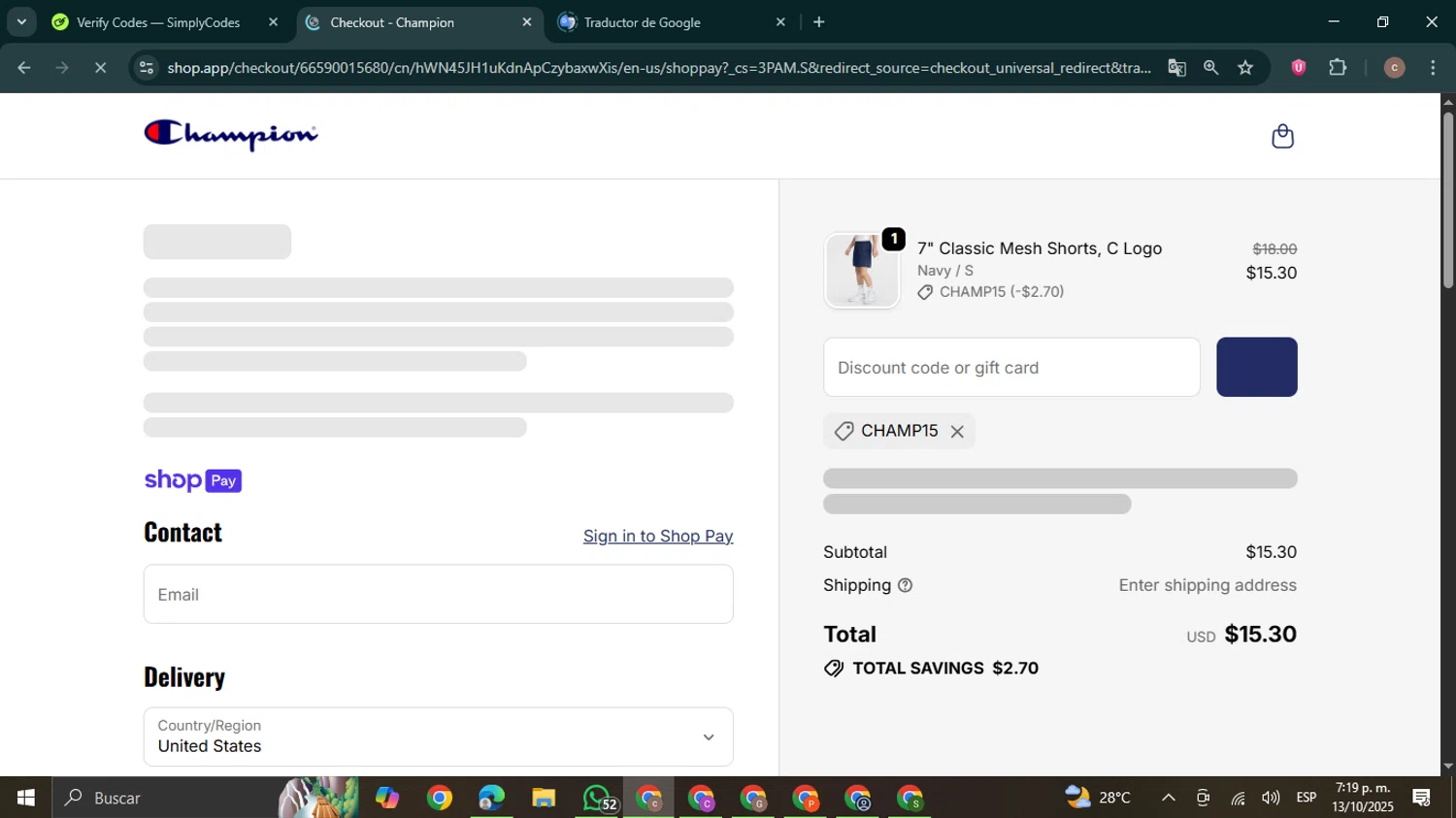 Champion Promo Codes - 15% Off (2 Verified) Nov 2025
