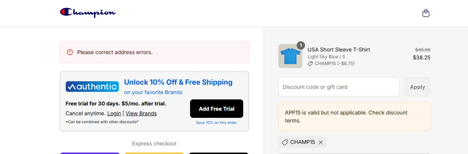 Champion Discount Codes - 15% Off (2 Verified) Oct 2025