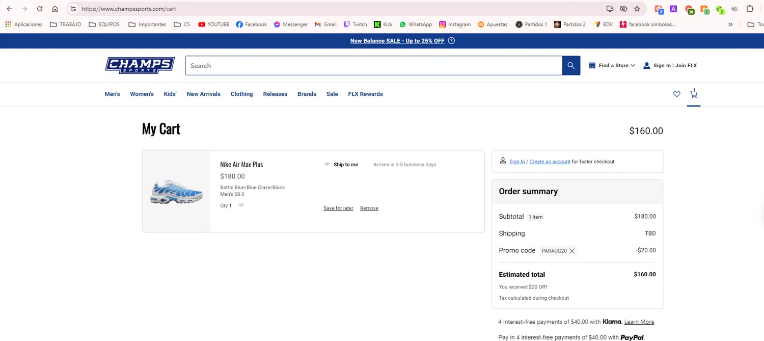 Champs Sports Promo Codes - 20% Off | September 2024