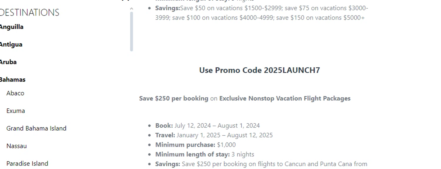 Cheap Caribbean Promo Codes (6 Verified) - $250 Off Jan 2025